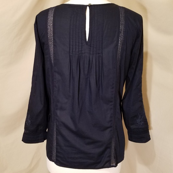 J. Crew | Tops | J Crew Sheer Embroidered Tunic | Poshmark